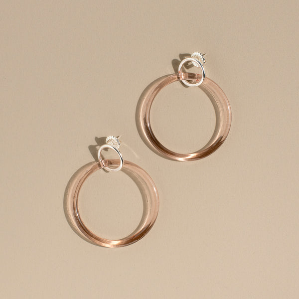 Amy Stud Earrings (rose pink) | Boom Gallery