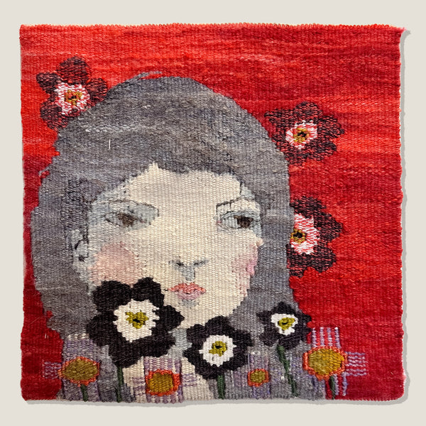 Girl In A Garden, Red | Boom Gallery