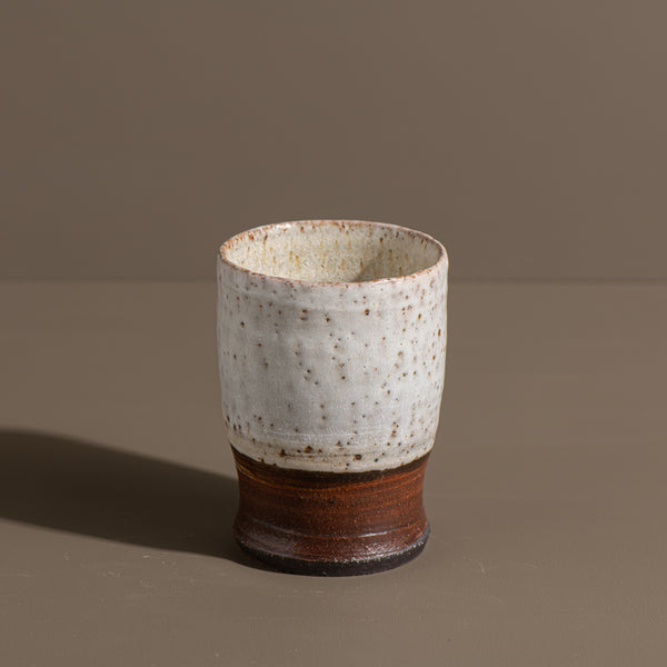 Drinking Vessel - Rust + White