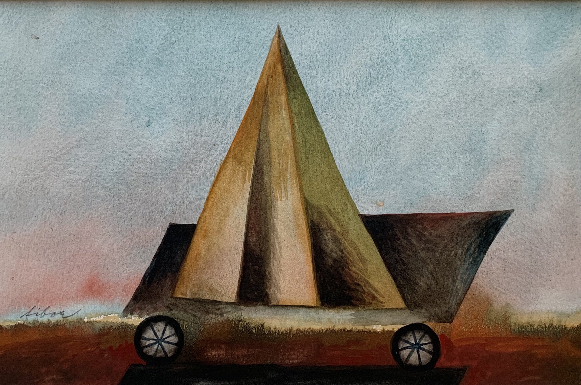 'Pyramid Cart' by Jiri Tibor Novak For Sale - Boom Gallery